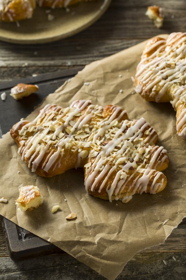 Homemade Sweet Breakfast Bear Claw Pastry Stock Photo - Image of plate ...