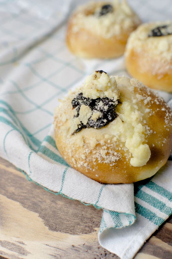 Homemade sweet bun stock image. Image of cloth, epicure - 87896191