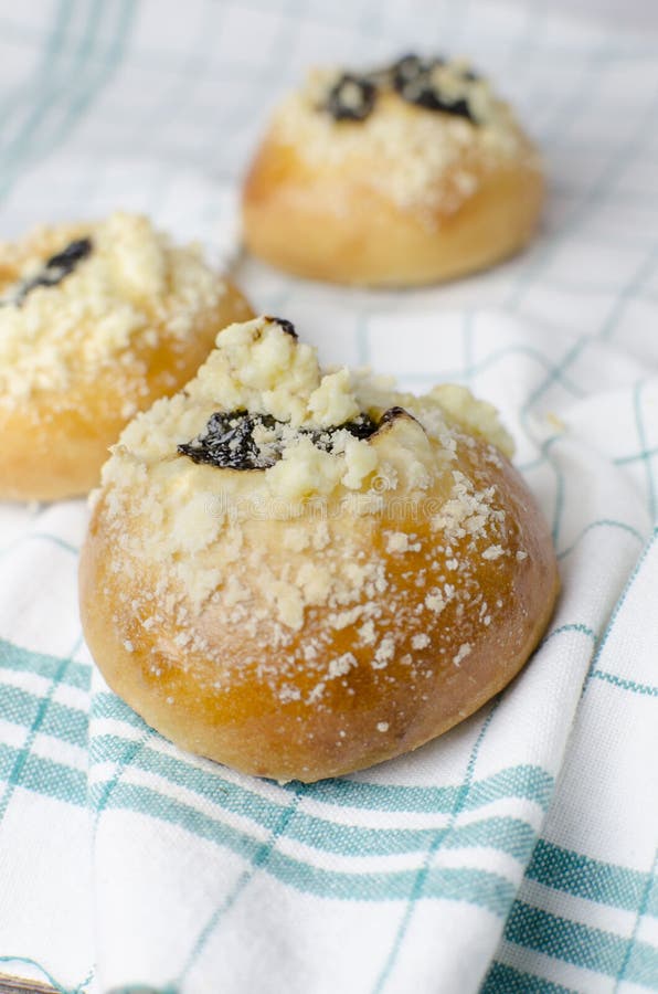 Homemade sweet bun stock image. Image of cloth, epicure - 87896191