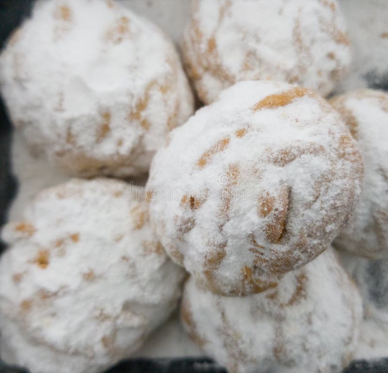 Homemade Sweet Kahk Dessert for Eid Celebration Stock Image - Image of ...