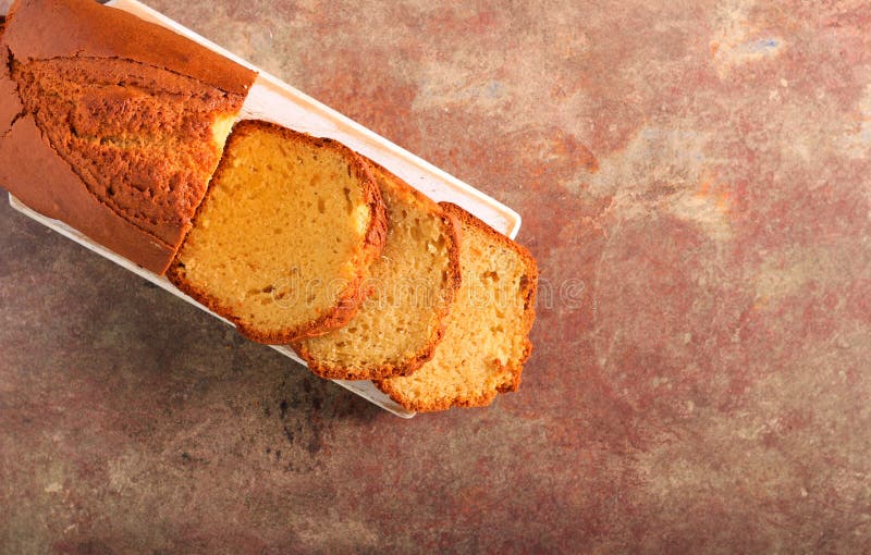 Homemade Sweet Loaf Cake, Sliced Stock Image - Image of breakfast, copy ...