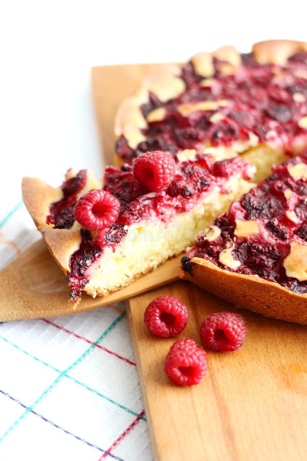 Homemade Sweet Raspberry Pie Stock Image - Image of pastry, nutrition ...