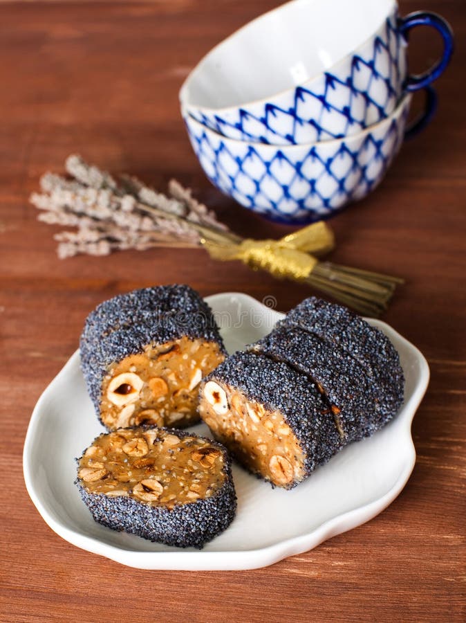 Homemade Sweets with Marzipan Stock Image - Image of fruit, tray: 26753131