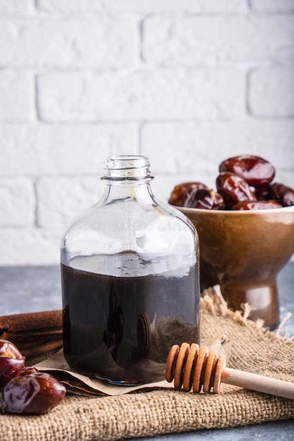 Homemade Syrup from Dates. Alternative Food and Drink Trend Food ...