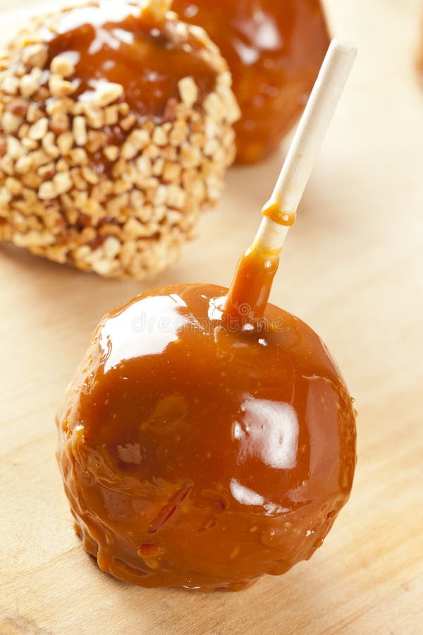 Homemade Taffy Apple stock photo. Image of caramelized - 26957882