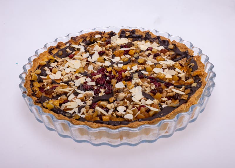 Homemade Tart with Chocolate and Fruit. Stock Image - Image of fruit ...