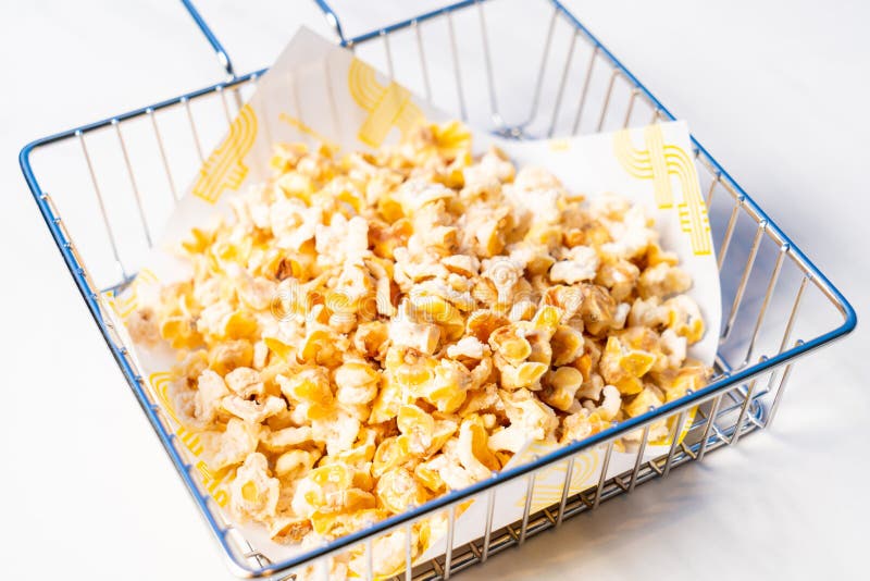 Homemade Thai Northern Popcorn in Basket Stock Image - Image of popcorn ...