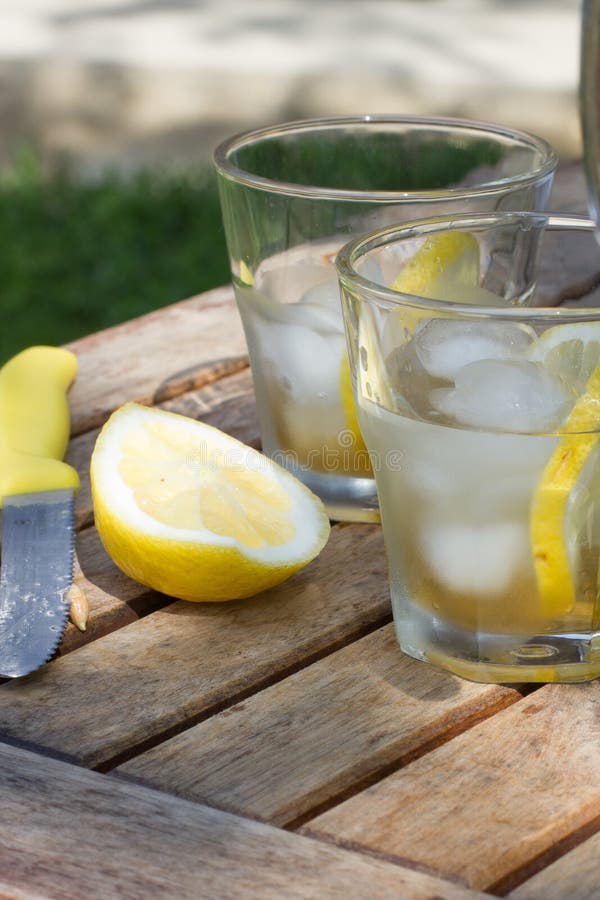 Homemade thyme syrup drink stock image. Image of drink - 37289629