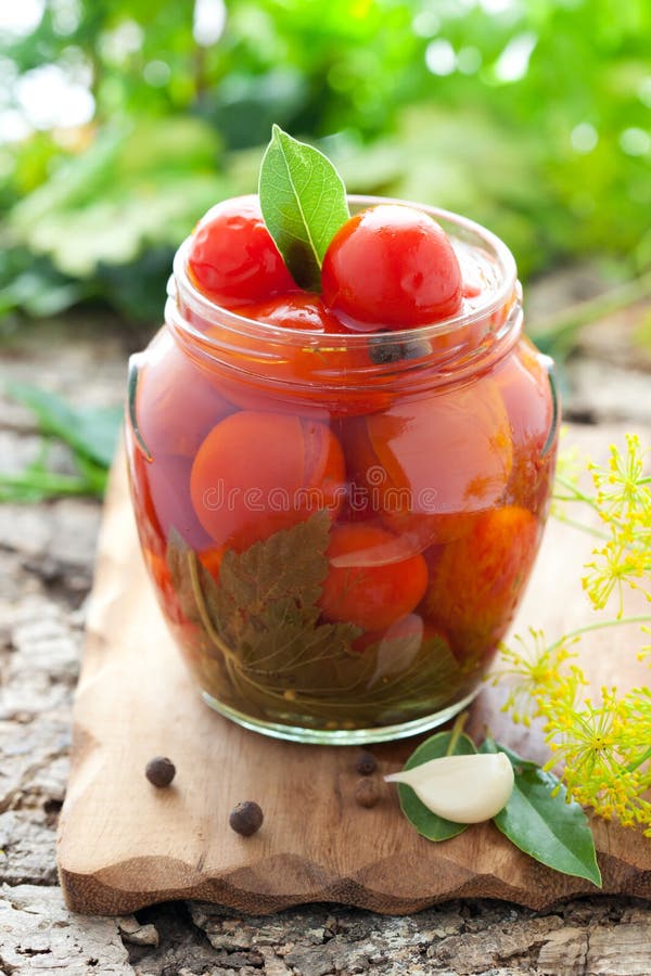 Homemade Tomatoes Preserves Stock Photo - Image of herb, salted: 194569614