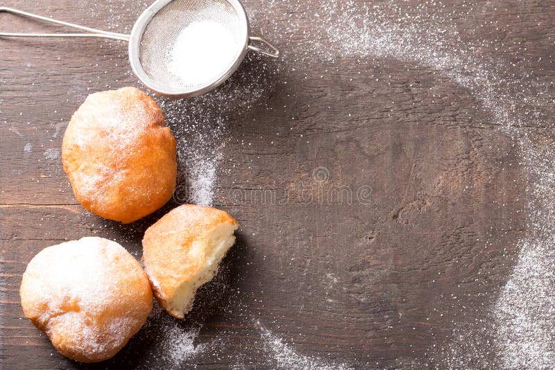 Homemade Traditional Donuts Stock Photo - Image of doughnuts, fresh ...