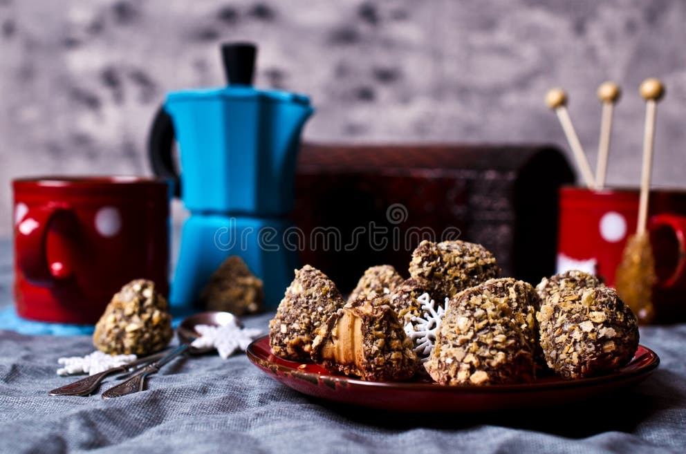 Homemade triangular candy stock image. Image of cream - 83382209