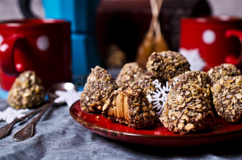 Homemade triangular candy stock photo. Image of confection - 83384582