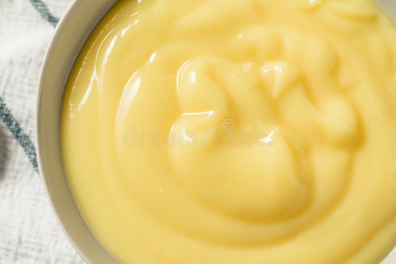 Homemade Vanilla Custard Pudding Stock Photo - Image of smooth, meal ...