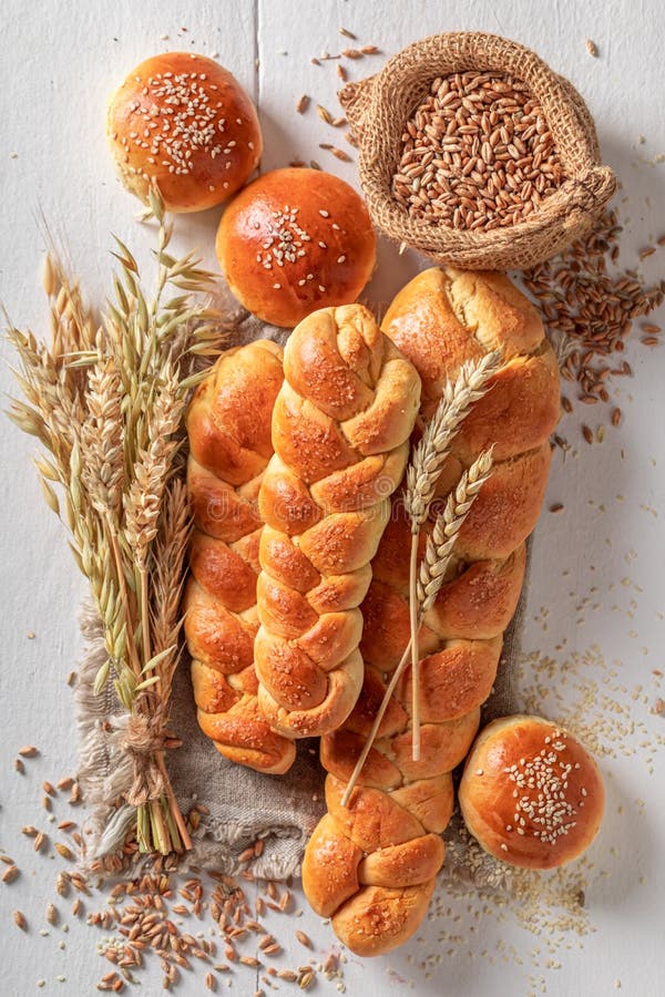 Homemade Variety of Breads for Perfect and Healthy Breakfast Stock ...