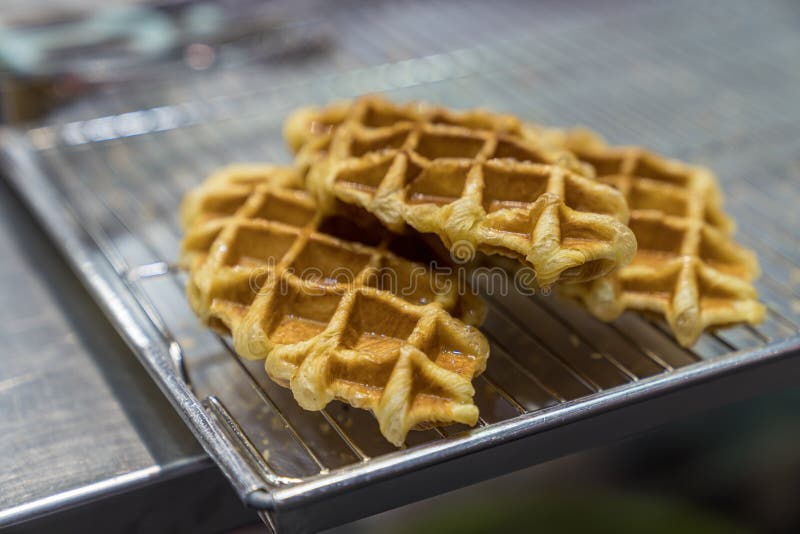 Homemade Waffle Stack. Delicious Waffle Stock Image - Image of bake ...
