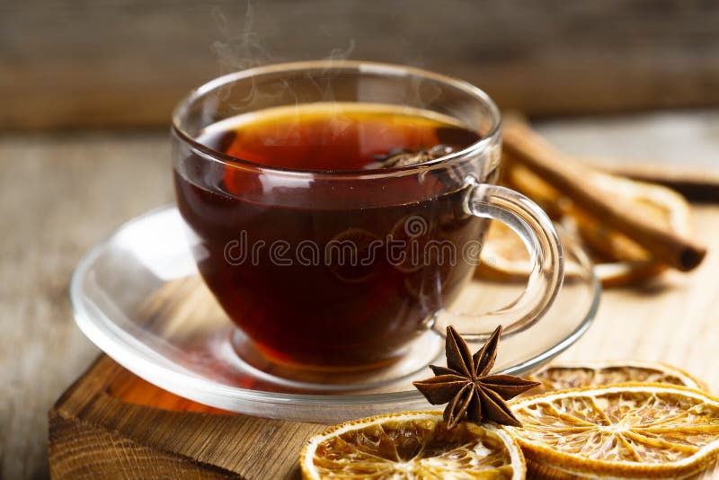 Homemade tea with spices stock image. Image of holiday - 117047837