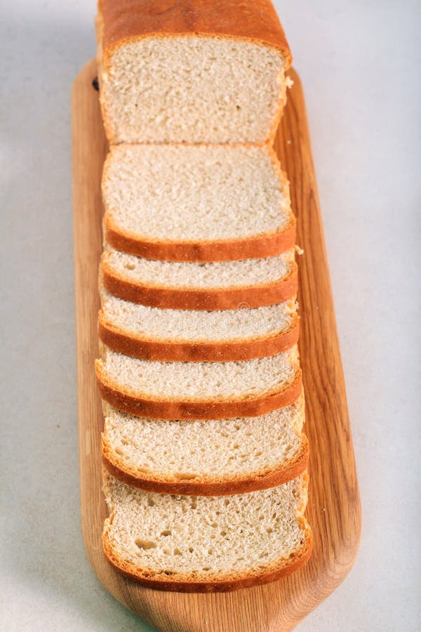 Homemade White Toast Bread, Sliced Stock Image - Image of food ...