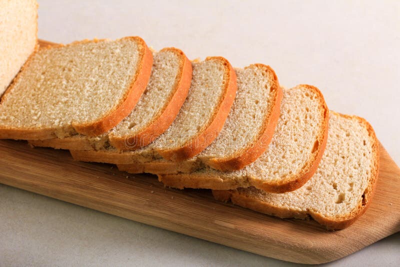 Homemade White Toast Bread, Sliced Stock Image - Image of homemade ...