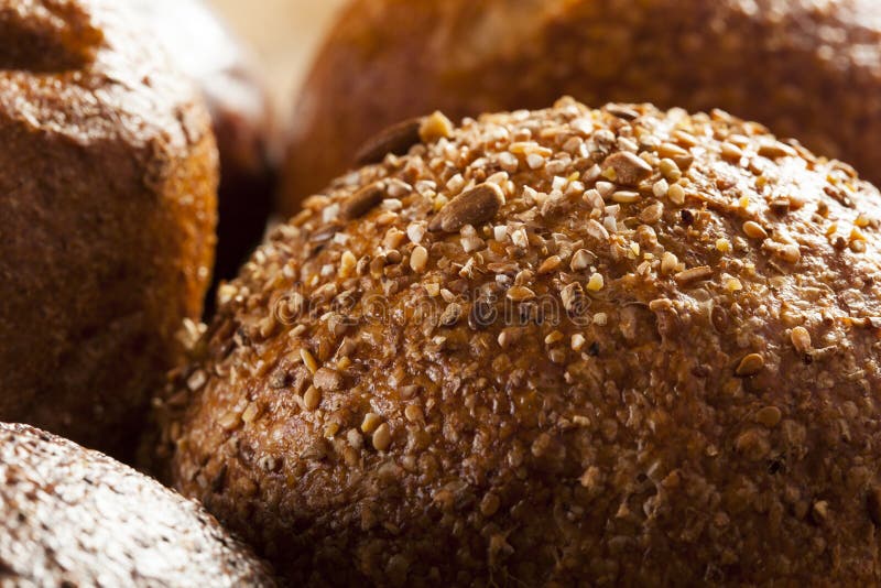 Homemade Whole Grain Dinner Rolls Stock Image - Image of traditional ...