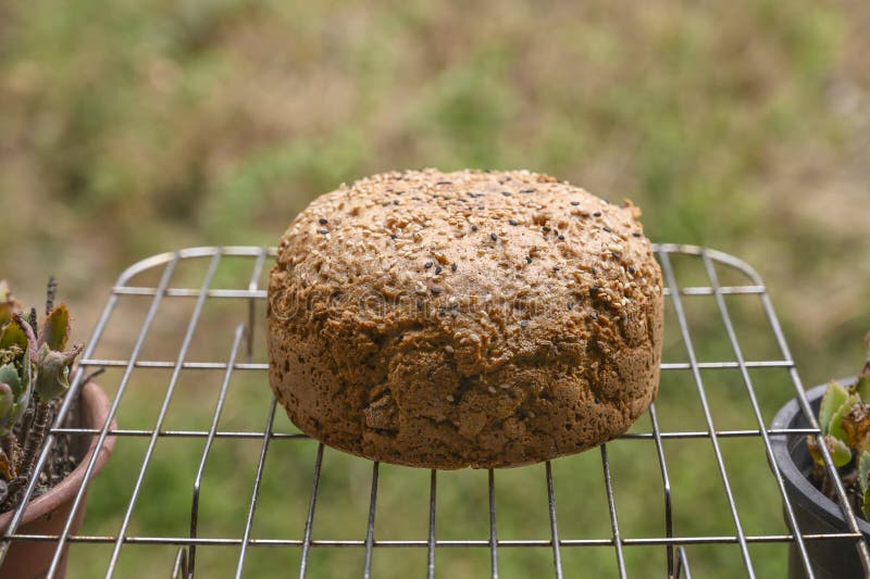 Homemade Whole Wheat Bread Cooling Down Stock Image - Image of flavour ...
