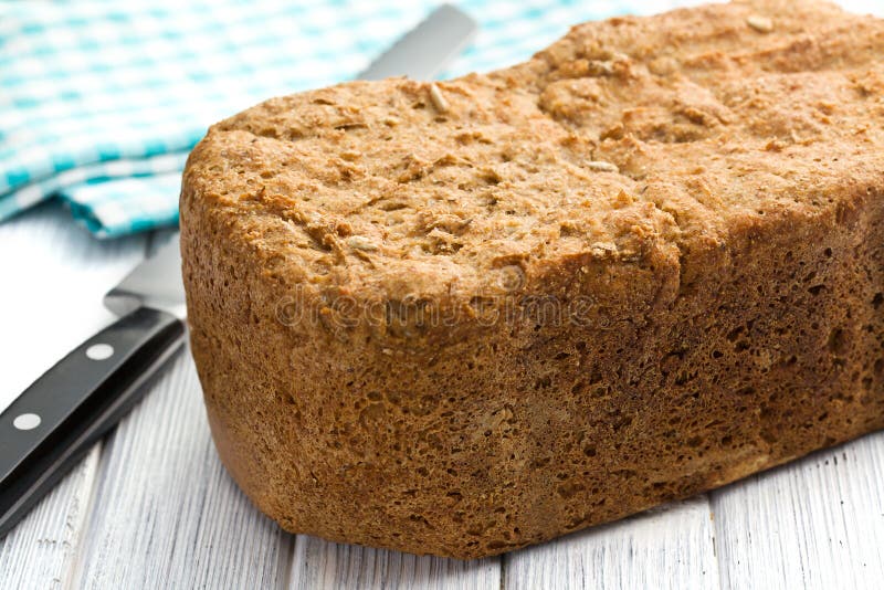 Homemade whole wheat bread stock image. Image of eating - 32527285