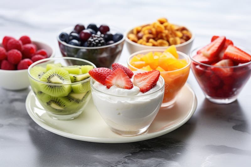 Homemade Yogurt with Fruit Toppings Stock Photo - Image of natural ...