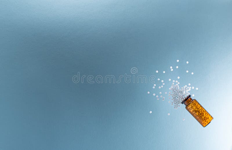 Homeopathic Pellets of Alternative Medicine. Stock Photo - Image of ...