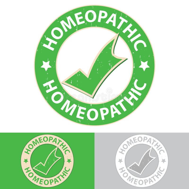 Homeopathic - Printable Stamp / Sticker. Stock Vector - Illustration of ...