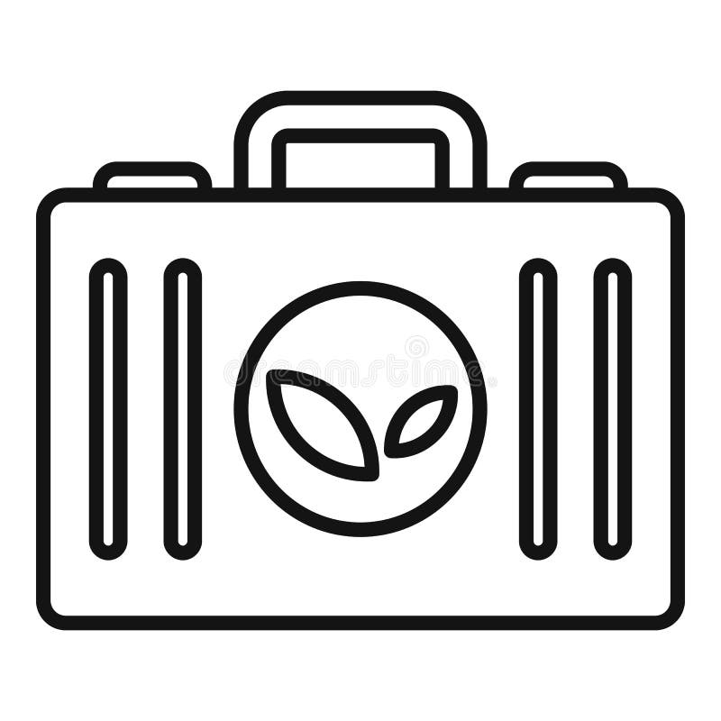 Homeopathy Case Box Icon, Outline Style Stock Vector - Illustration of ...