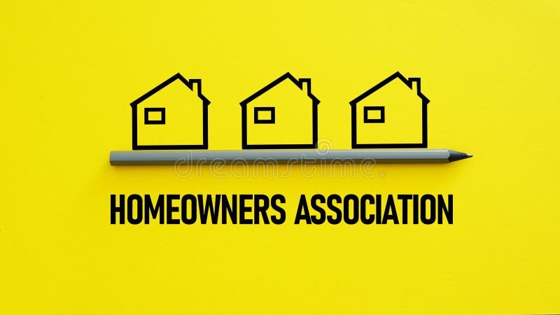 Homeowners Association HOA is Shown Using the Text. HOA Fee Stock Photo ...