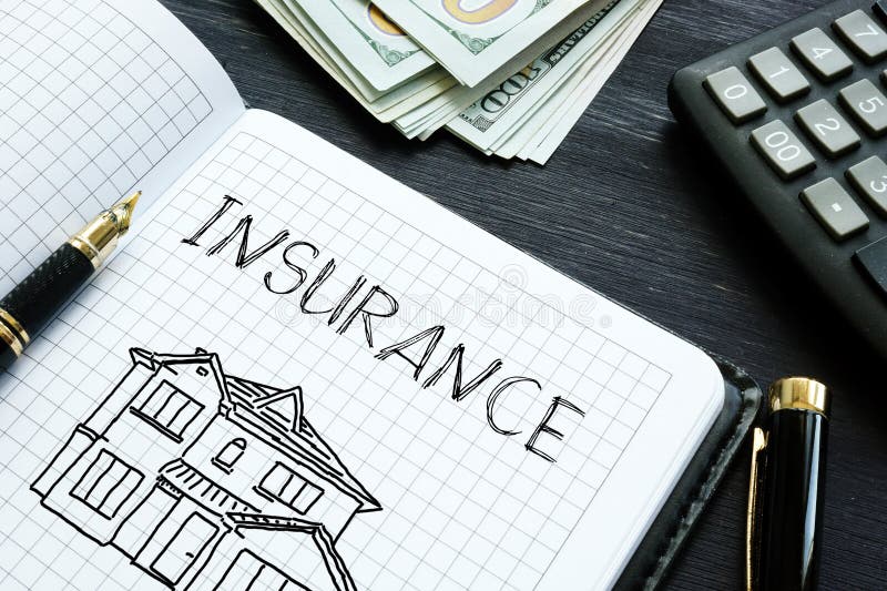 Homeowners Insurance is Shown Using the Text Stock Image - Image of ...