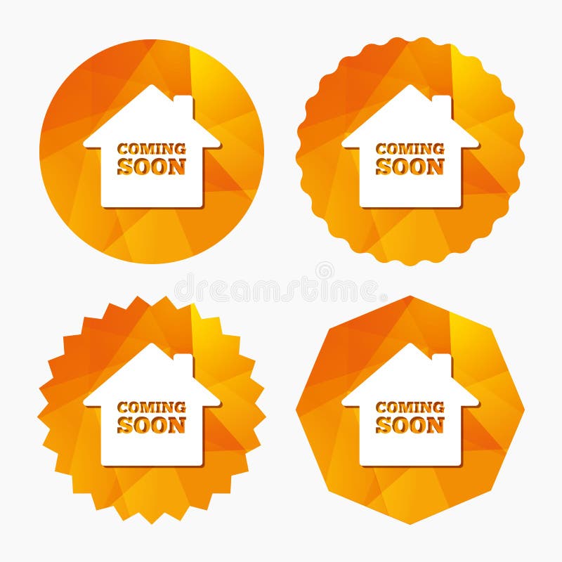 Homepage coming soon icon. stock vector. Illustration of real - 79393261