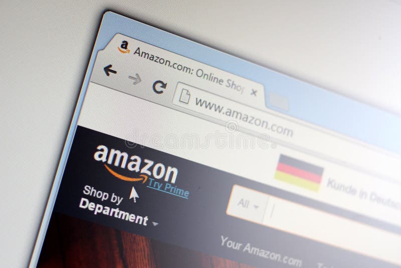 Homepage di Amazon com fotografia stock editoriale. Immagine di ...