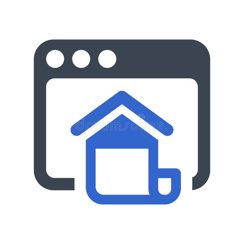 Homepage Icon stock vector. Illustration of vector, website - 326601697