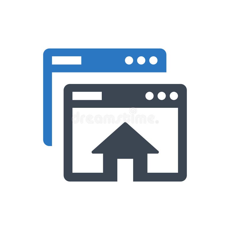Homepage icon stock vector. Illustration of home, symbol - 219956941
