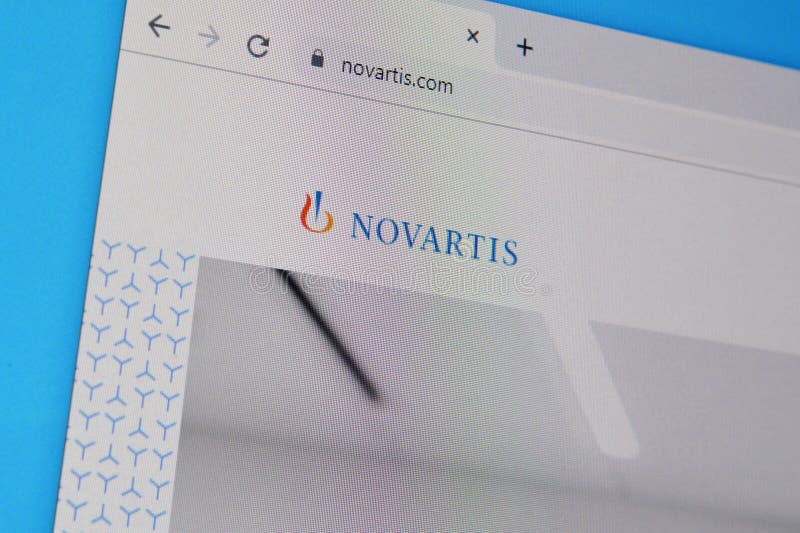 Homepage Van Novartis Website Op De Display Van PC, Url - Novartis Com ...