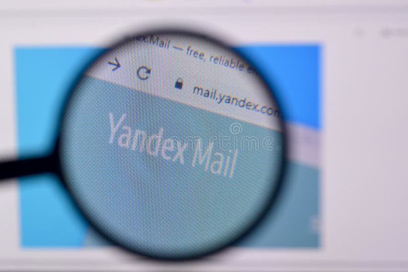 Homepage of Yandex Mail Website on the Display of PC, Url - Mail.yandex ...
