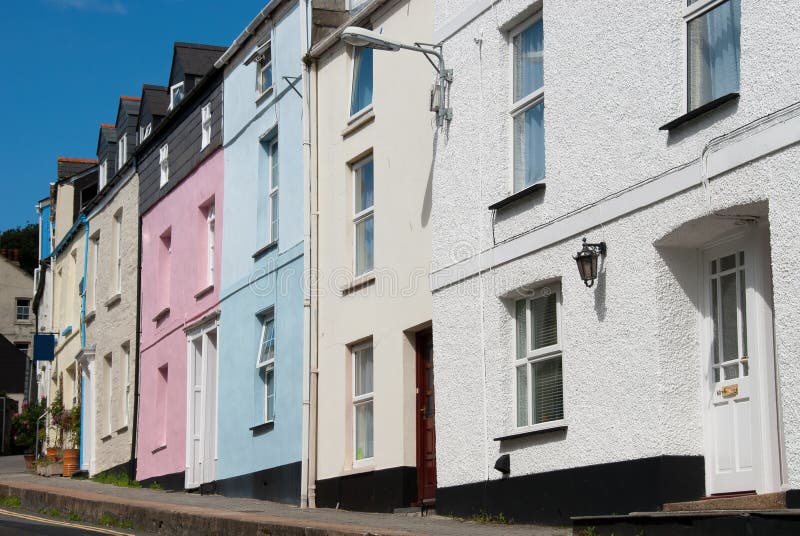 Homes in Cornwall stock image. Image of color, cornwall - 24329203