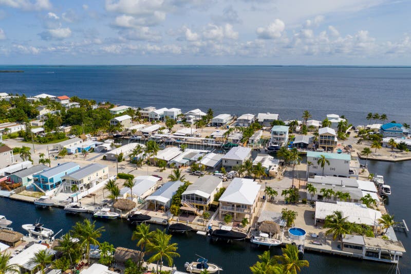 Homes on Stilts Under Construction in the Florida Keys Stock Photo ...