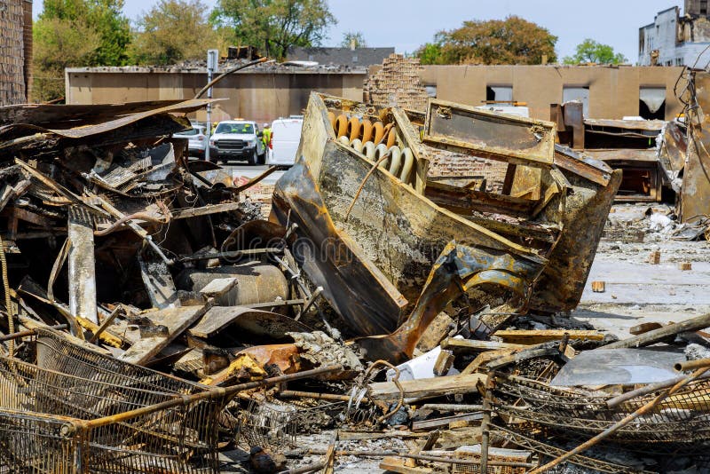 Homes that Have Been Destroyed and Burned by the Russian Army during ...