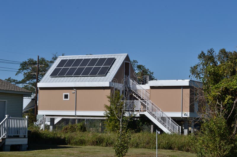 Homes Housing Home with Solar Panels Editorial Stock Photo - Image of ...
