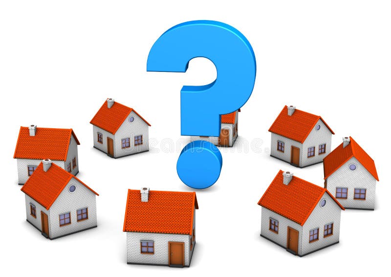 Home Questions stock illustration. Illustration of housing - 25375921