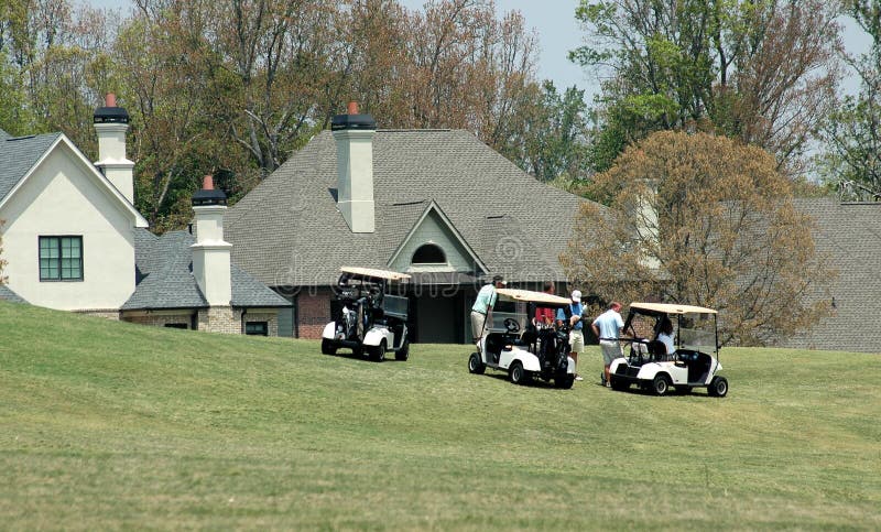 Homes for Sale on Golf Course Stock Image - Image of recreation ...