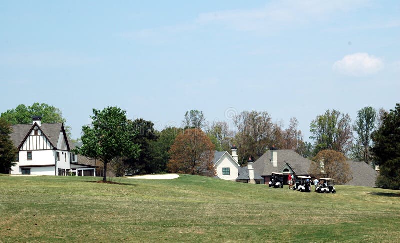 Homes for Sale on Golf Course Stock Photo - Image of link, driving: 2368196