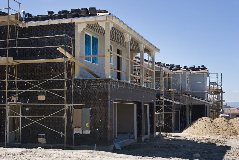 Homes under Development stock photo. Image of control - 19217306