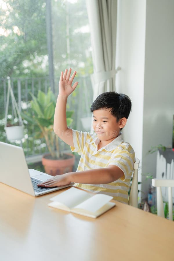 Homeschooling and Distance Education for Kids Stock Photo - Image of ...