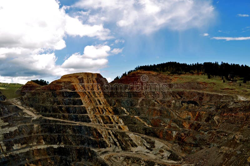 Homestake Mine Lead South Dakota Stock Photo - Image of rocky, rock ...