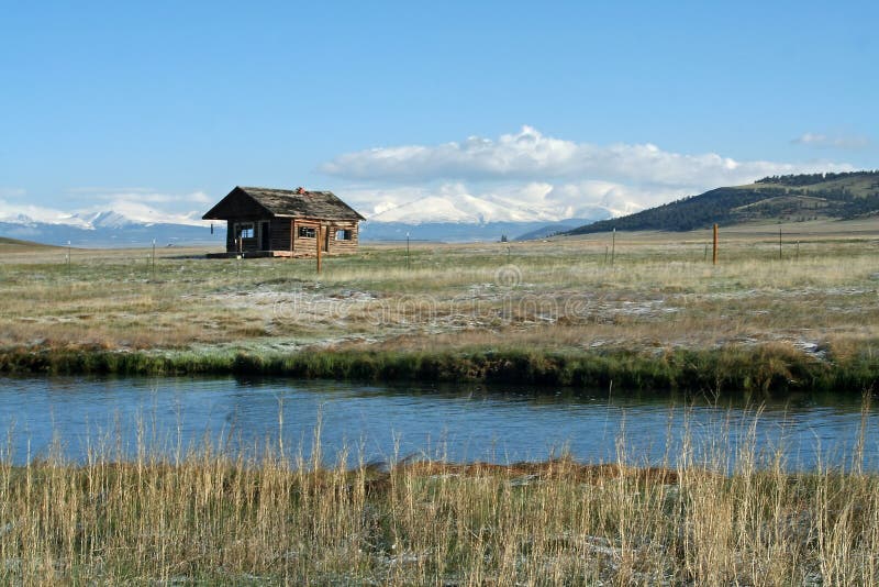 Homestead stock image. Image of water, mountains, plains - 7327281