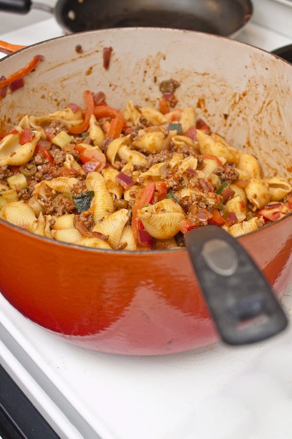 Homestyle Pasta Dinner stock photo. Image of fresh, healthy - 25941064