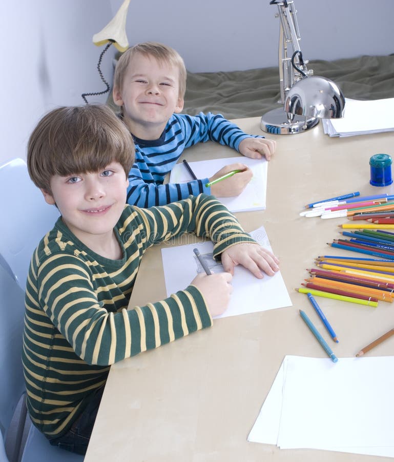 Homework stock image. Image of boys, person, curious - 11992559